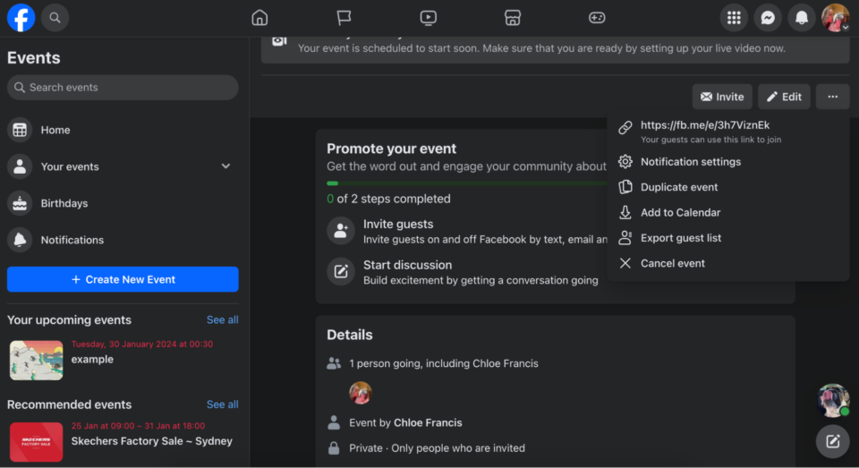 How To Create A Facebook Live Event in 3 Easy Steps