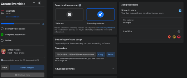 How To Create A Facebook Live Event in 3 Easy Steps