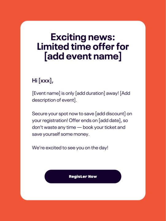 Event Invitation Email Examples and Templates to Boost Sales