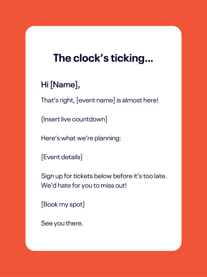 No-Shows? Not with These Event Reminder Email Templates